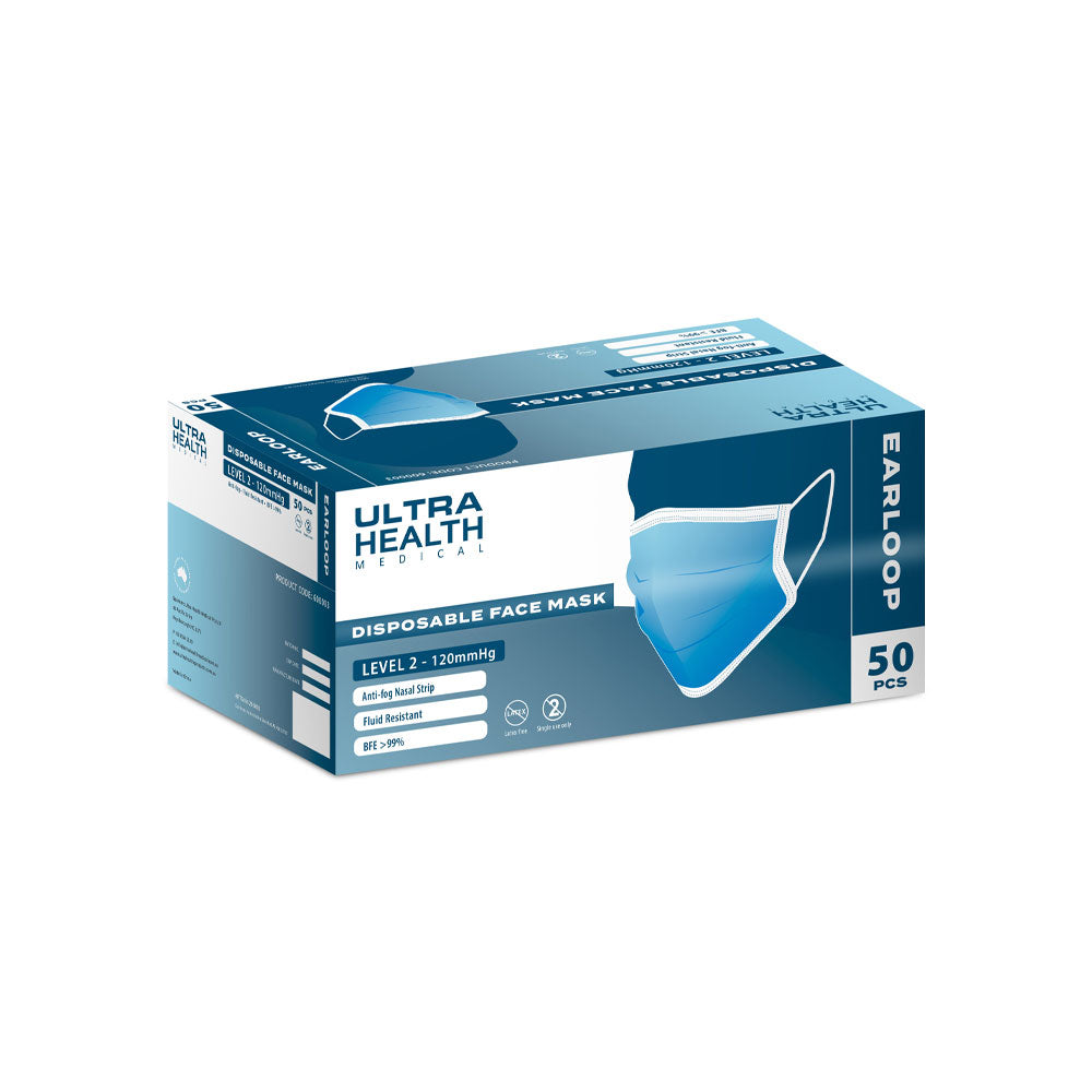 Ultra Health Surgical Masks Level 2 with Ear Loops – LuxeMED