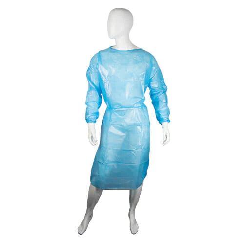 Clinical Isolation Gown BLUE – Non Sterile/Impervious/PP – LuxeMED