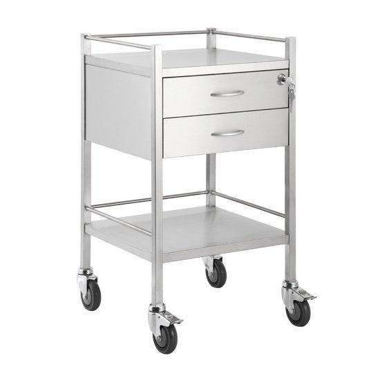 Stainless Steel Trolley (Lockable) - 2 Drawer – LuxeMED