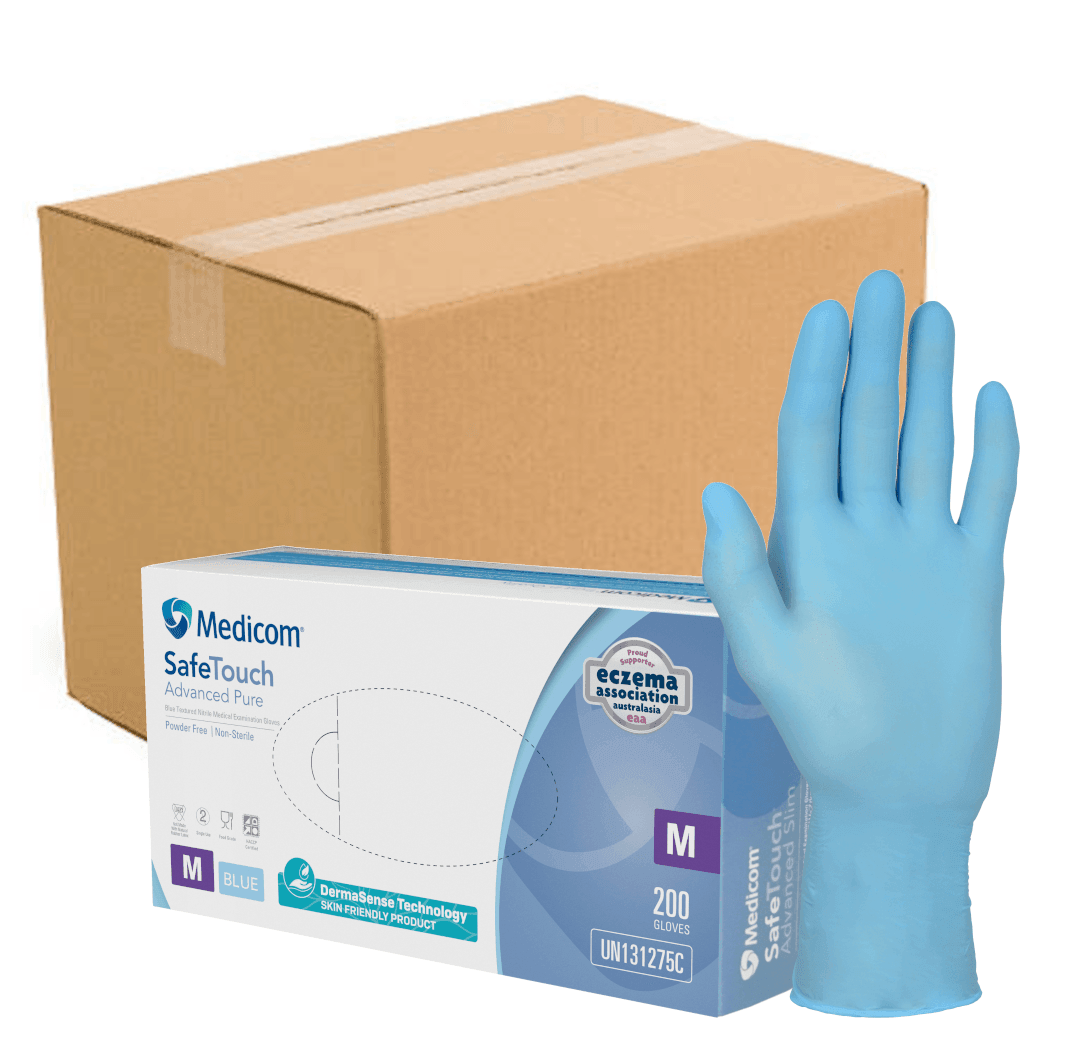 SafeTouch Advanced Pure - Accelerator Free Examination Gloves – LuxeMED
