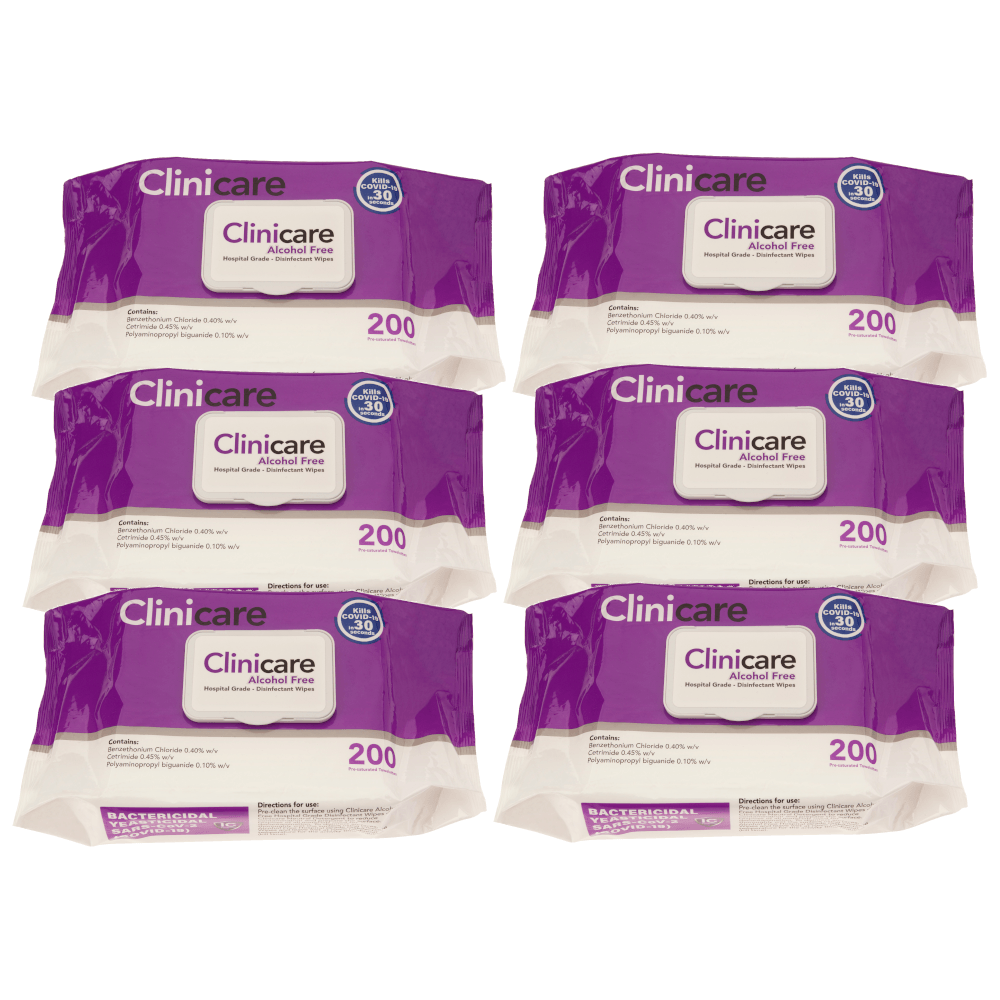 Clinicare Alcohol Free Wipes – LuxeMED